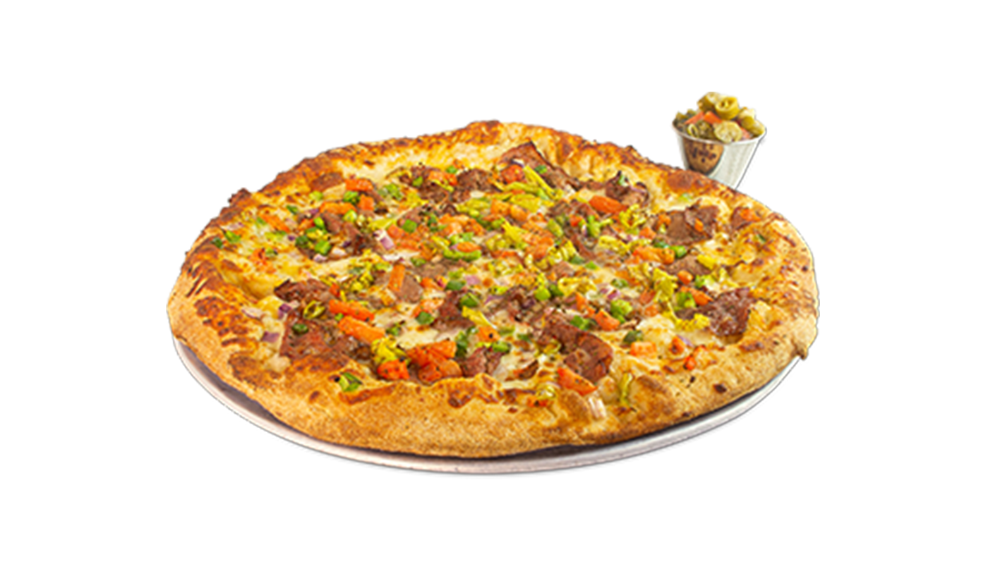 PIZZA - 14" MEDIUM - * = double charge topping. V = vegetarian safe ...